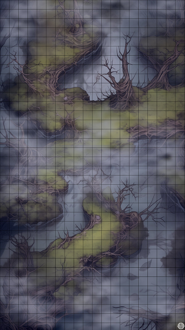 Blackwater Bend Battlemap - TTRPG Map For D&D and Roll20 – Mistcharter Maps