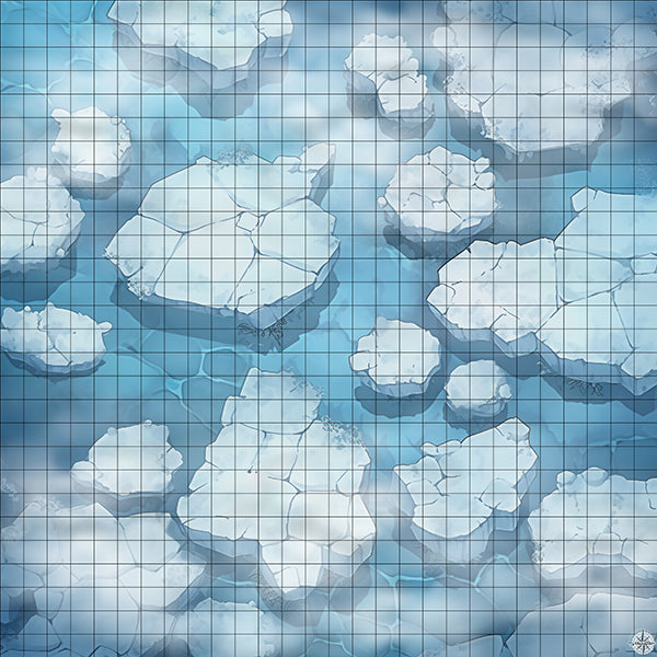 Everfrost Tundra Lake Battlemap - TTRPG Map For D&D and Roll20 ...