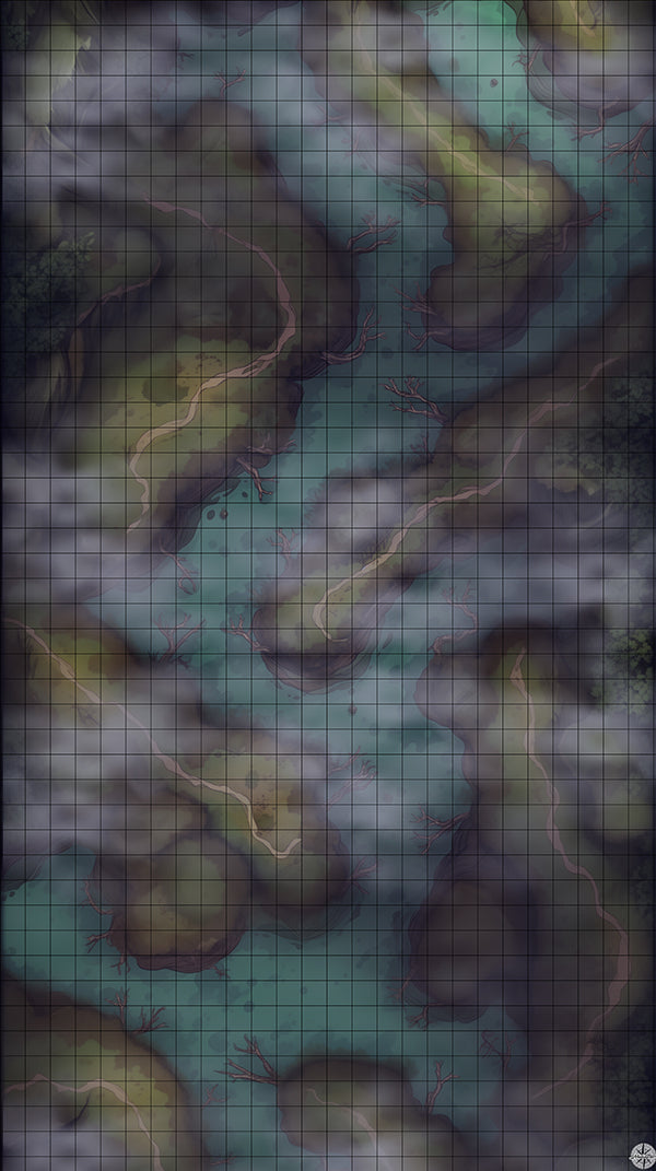 Gator's Grief Battlemap - TTRPG Map For D&D and Roll20 – Mistcharter Maps