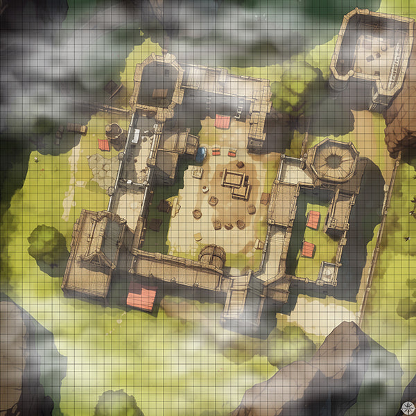 Impenetrable Fortress Battlemap - TTRPG Map For D&D and Roll20 ...