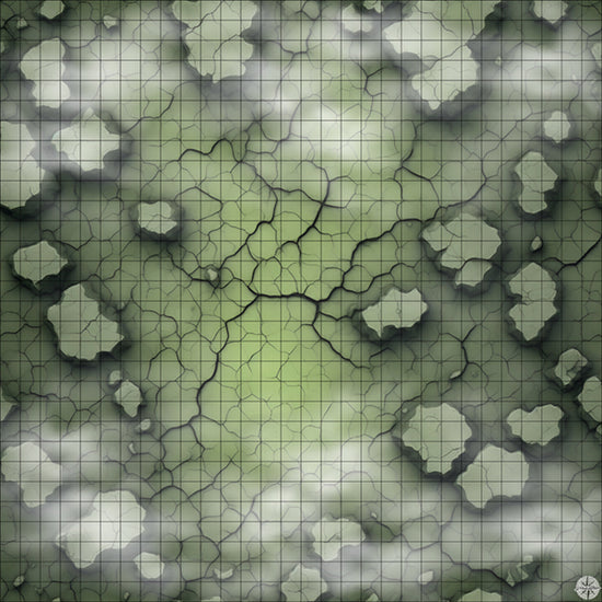 Green Cracked Desert Arena Battlemap - TTRPG Map For D&D and Roll20 ...