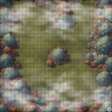Leafy Autumn Meadow Clearing Battlemap - TTRPG Map For D&D and Roll20 ...