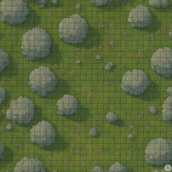 Tree-Filled Meadow Battlemap - TTRPG Map For D&D and Roll20 ...