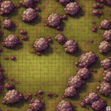 Meadow with Purple Trees and Flowers Battlemap - TTRPG Map For D&D and ...