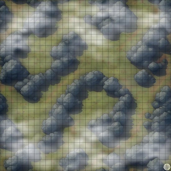 Spiral Forest Clearing Battlemap - TTRPG Map For D&D and Roll20 – Mistcharter Maps