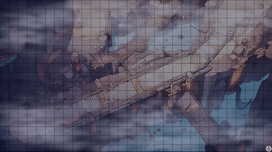 Mine Battlemap - TTRPG Map For D&D and Roll20 – Mistcharter Maps