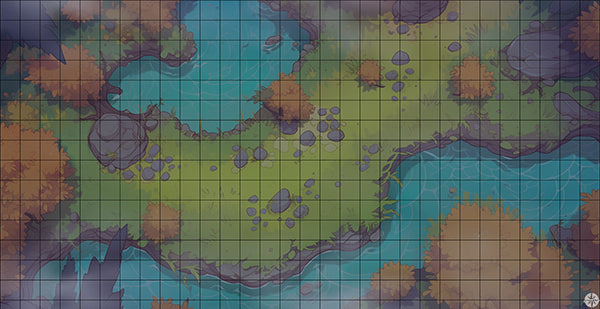 Rainbowreed Lagoon Battlemap - TTRPG Map For D&D and Roll20 ...