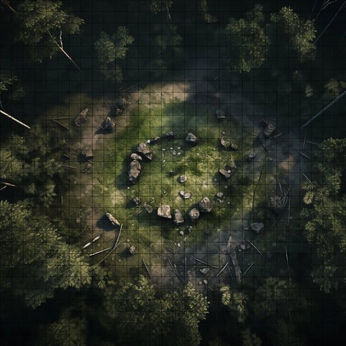 VerdantVortex Altar TTRPG Map by UltraRealm Maps | Mistcharter Maps