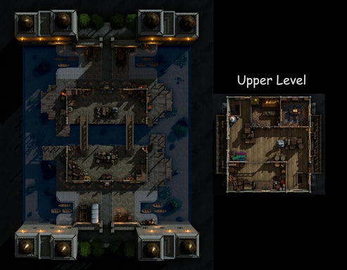 The Warehouse by Grim Maven Maps - TTRPG Map For D&D and Roll20 ...