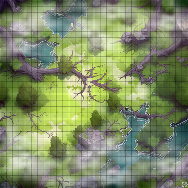 Wraithwater Marsh Battlemap - TTRPG Map For D&D and Roll20 ...