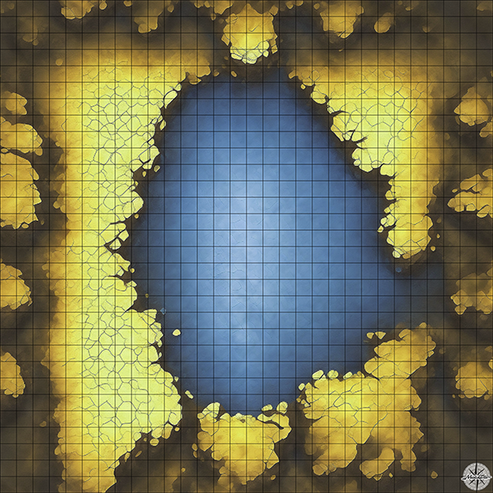 Acrid Hell Arena Battlemap - TTRPG Map For D&D and Roll20 | Mistcharter ...