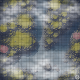 Underwater Coral Cliffs With Rocks Battlemap - TTRPG Map For D&D and ...