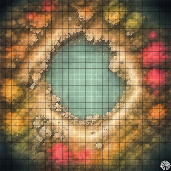 Autumn Forest Path Battlemap - TTRPG Map For D&D and Roll20 ...