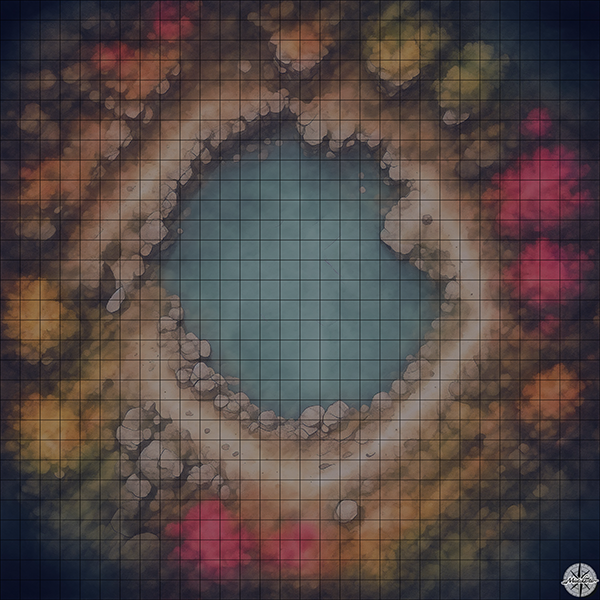 Autumn Forest Path Battlemap - TTRPG Map For D&D and Roll20 ...