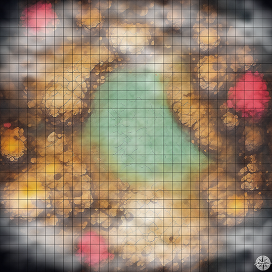 Cave With Buried Dragon Egg Battlemap - TTRPG Map For D&D and Roll20 ...