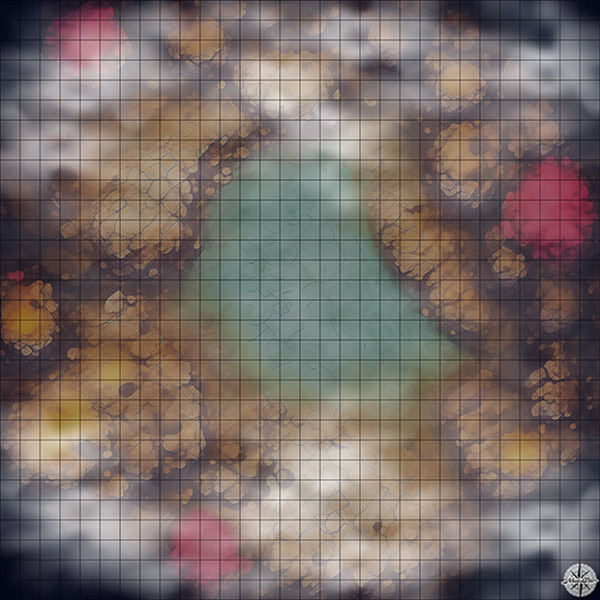 Cave With Buried Dragon Egg Battlemap - TTRPG Map For D&D and Roll20 ...