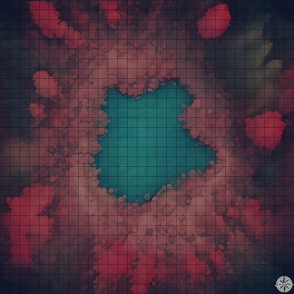 Blood Moon Forest Battlemap - TTRPG Map For D&D and Roll20 ...