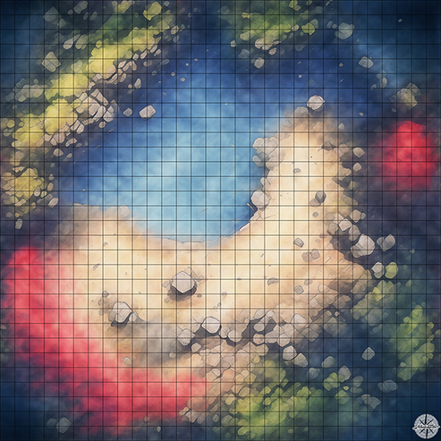 Kraken Cove Arena With Blood Battlemap - TTRPG Map For D&D and Roll20 ...