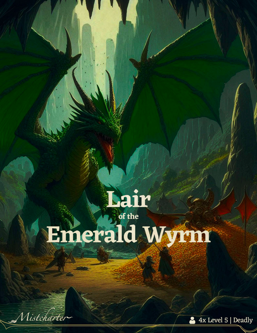 Lair of the Emerald Wyrm - A 5E One Shot Encounter | Mistcharter ...