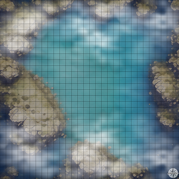 Peace Cove Battlemap - TTRPG Map For D&D and Roll20 – Mistcharter Maps